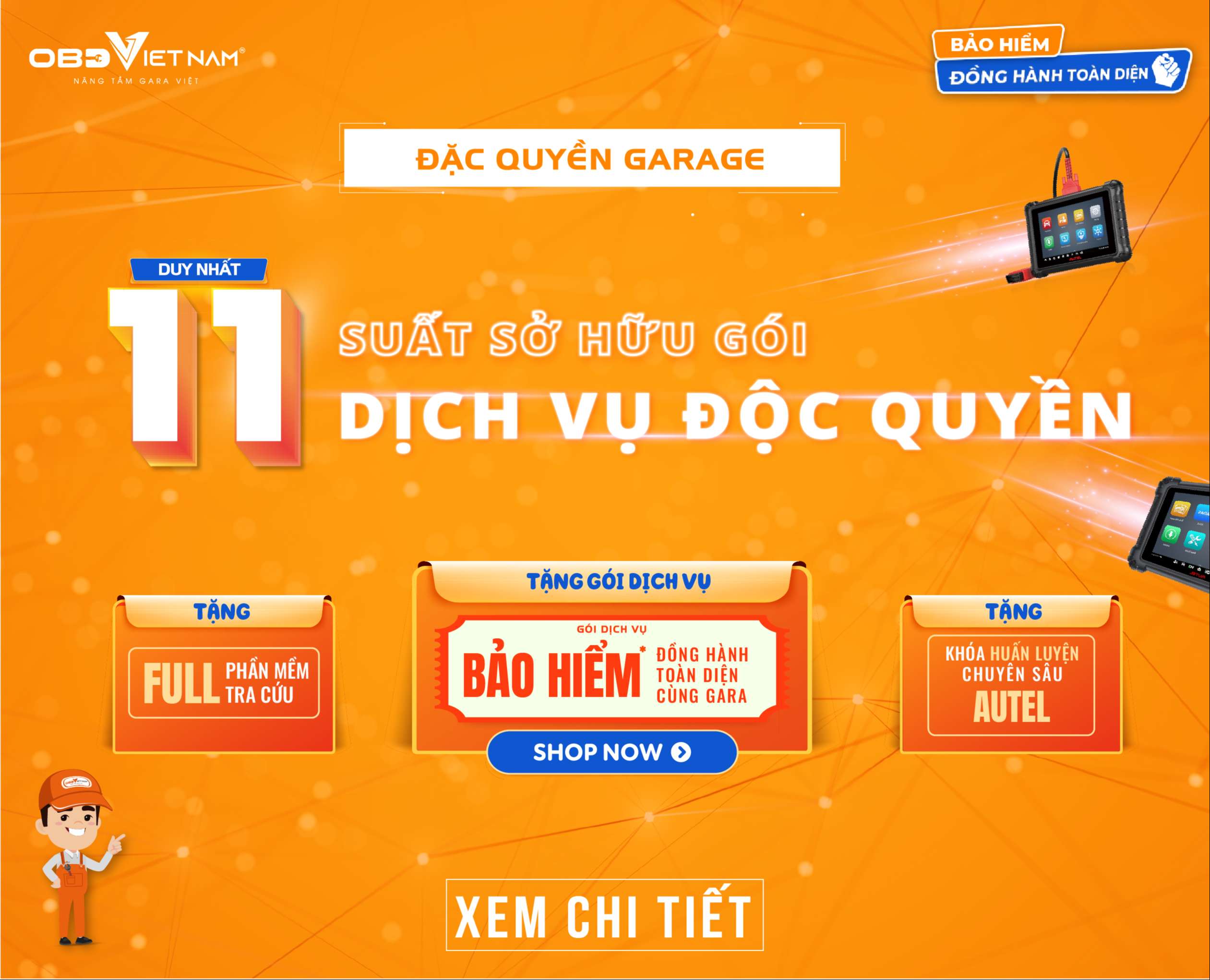 Duy Nhất 11 Suất Sở Hữu Gói Dịch Vụ Độc Quyền Chỉ Có Tại OBD Việt Nam
