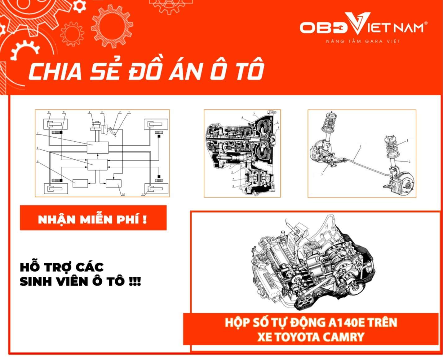 Chia Sẻ Đồ Án Ô Tô Khảo Sát Hộp Số Tự Động A140E Trên Xe Toyota Camry