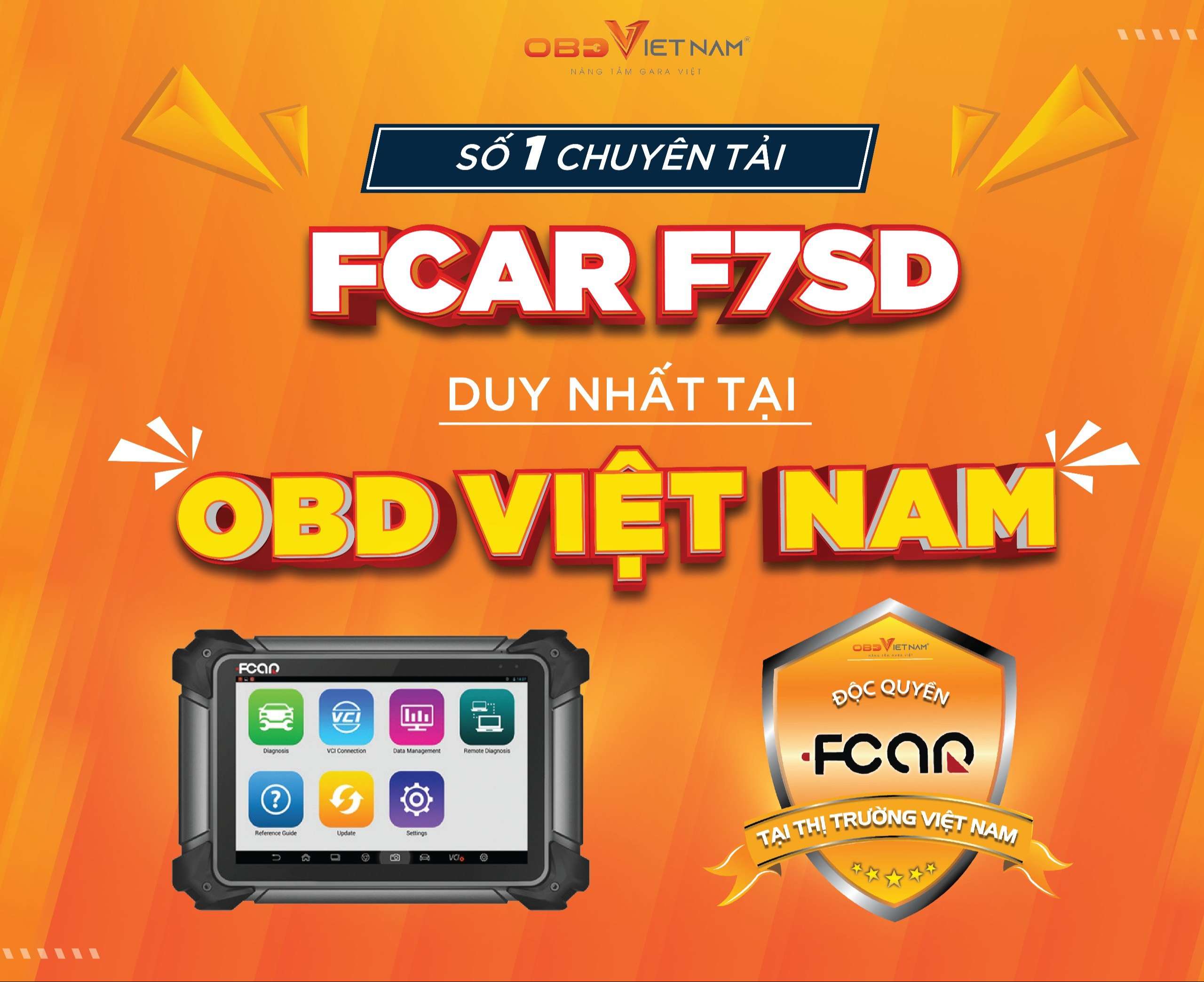 FCAR F7SD - Số 1 Máy Chẩn Đoán Xe Tải/ Công Trình Độc Quyền Tại OBD Việt Nam