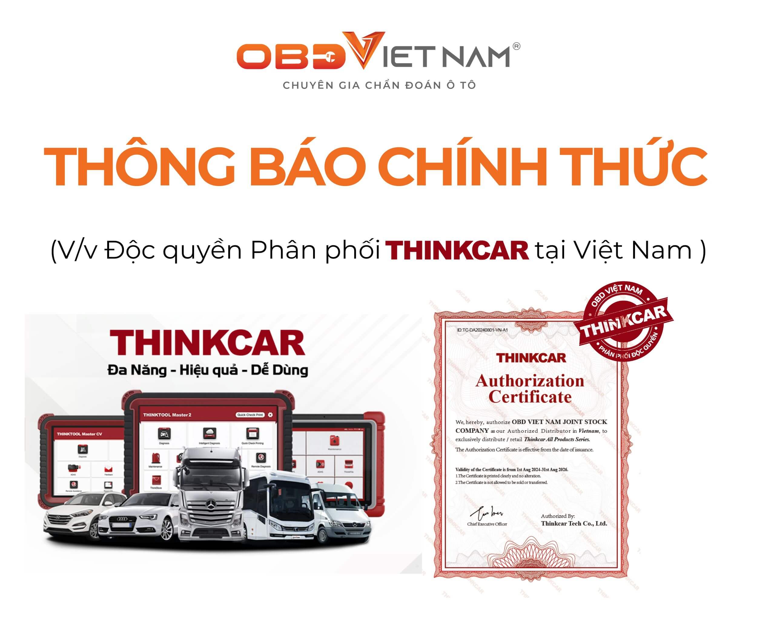 Thông Báo Chính Thức Từ OBD Việt Nam
